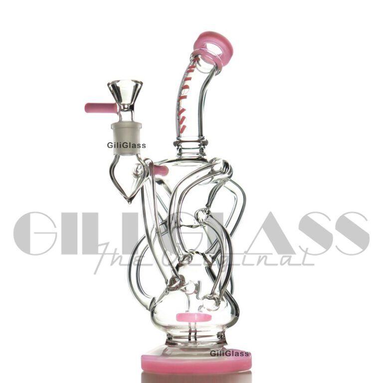 10 inches classic Glass Bongs Recycler Bong GiliGlass - Gili Glass