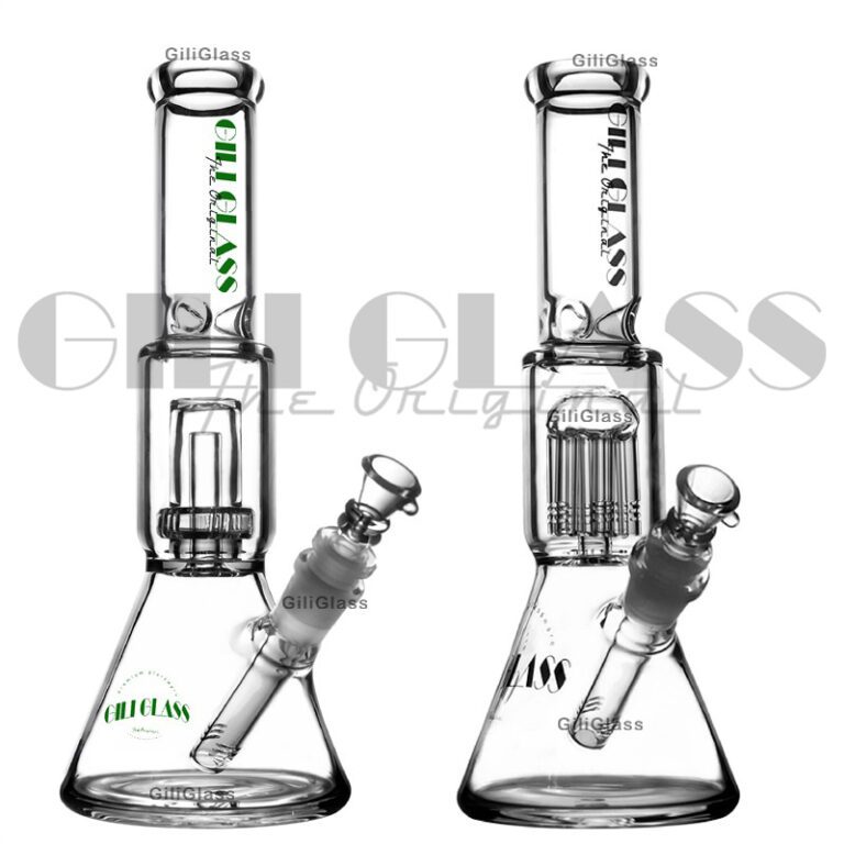 10” thick glass base beaker bong - Gili Glass