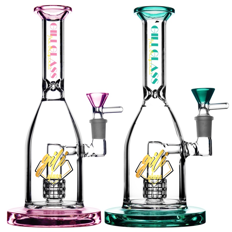 9" Gili Glass Oil DAB Rig With Percolator Glass Smoking Water Pipe ...