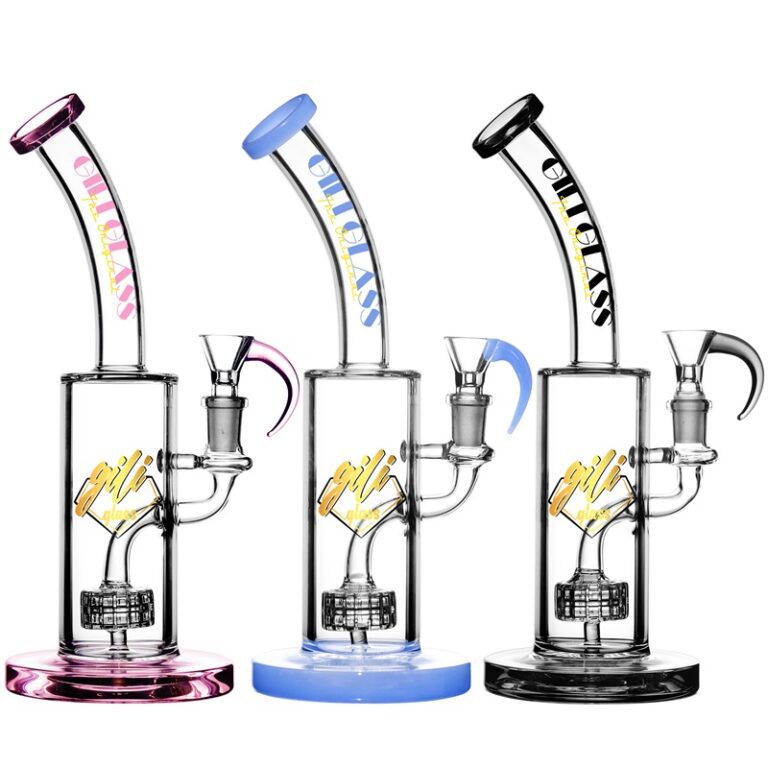 10” Classic Glass Dab Rigs With Bubbler Percolator - Gili Glass